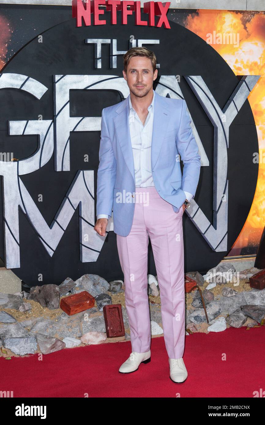 Ryan Gosling poses for photographers upon arrival at the screening of ...