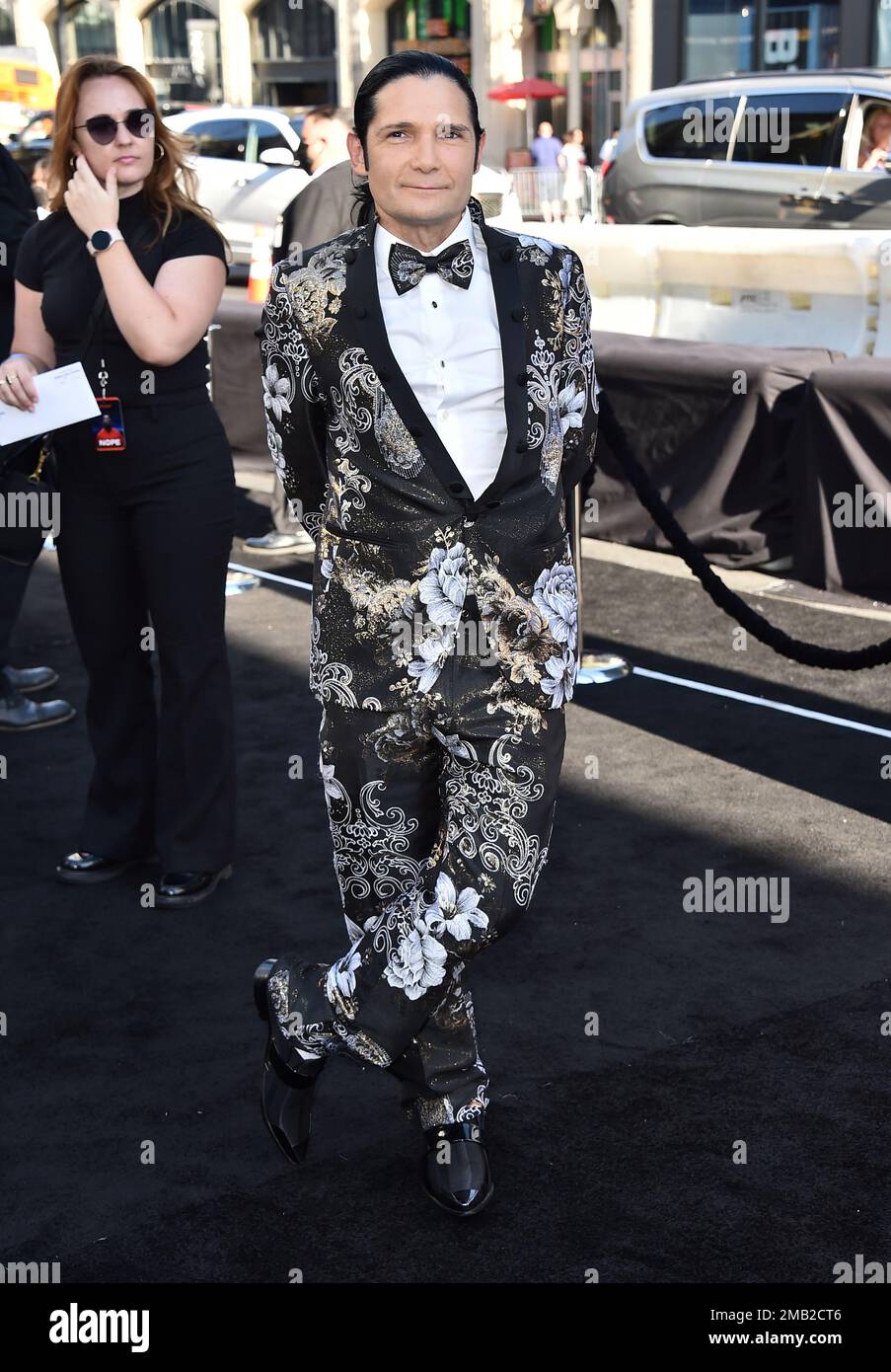 Corey Feldman and Courtney Anne Mitchell arrive at the Los Angeles ...