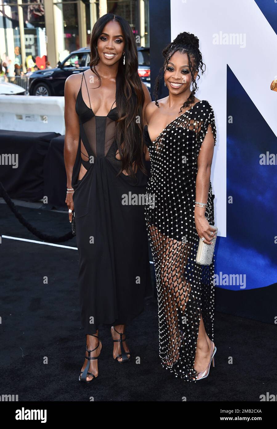 Kelly Rowland and Bresha Webb arrive at the Los Angeles premiere of ...