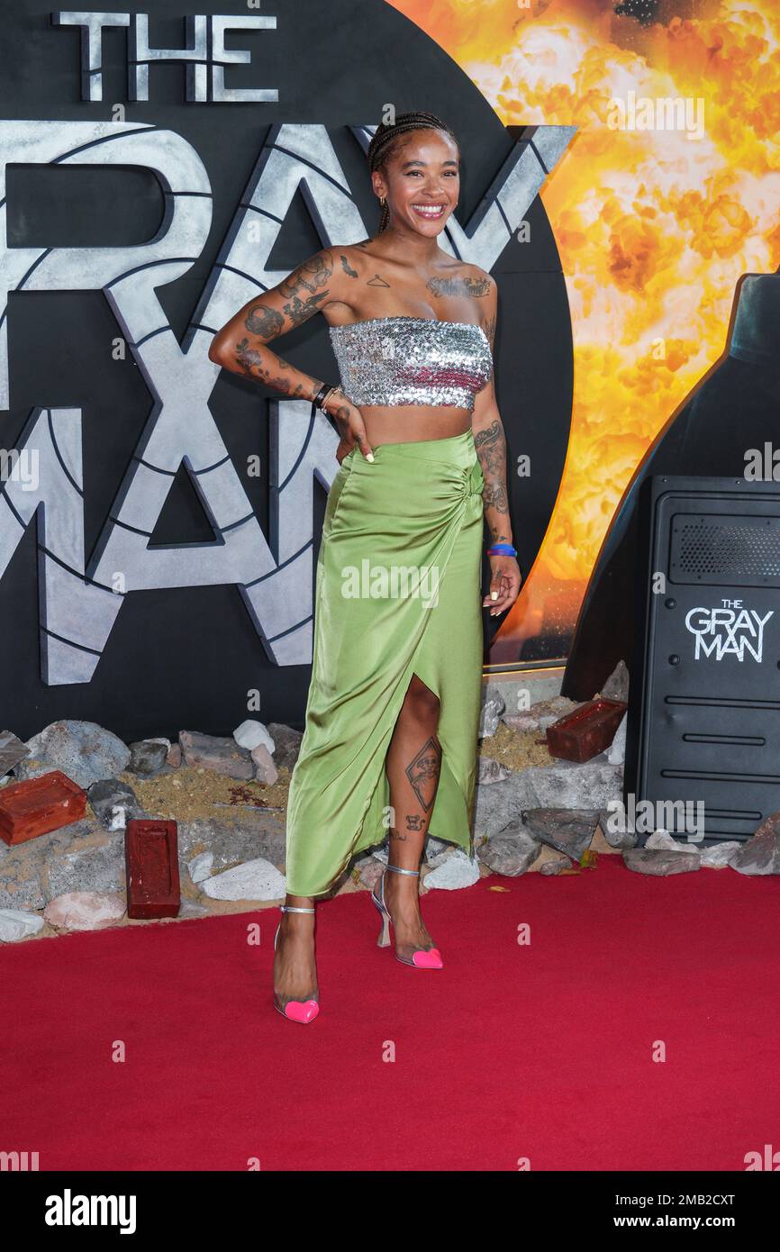 Yinka Bokinni poses for photographers upon arrival at the screening of ...