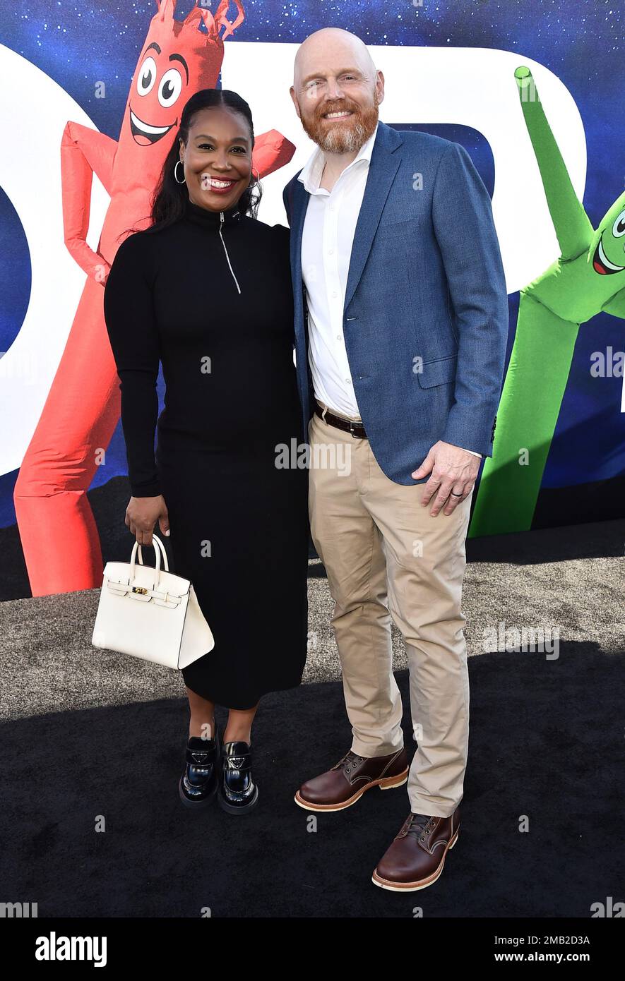 Nia Renee Hill and Bill Burr arrive at the Los Angeles premiere of ...