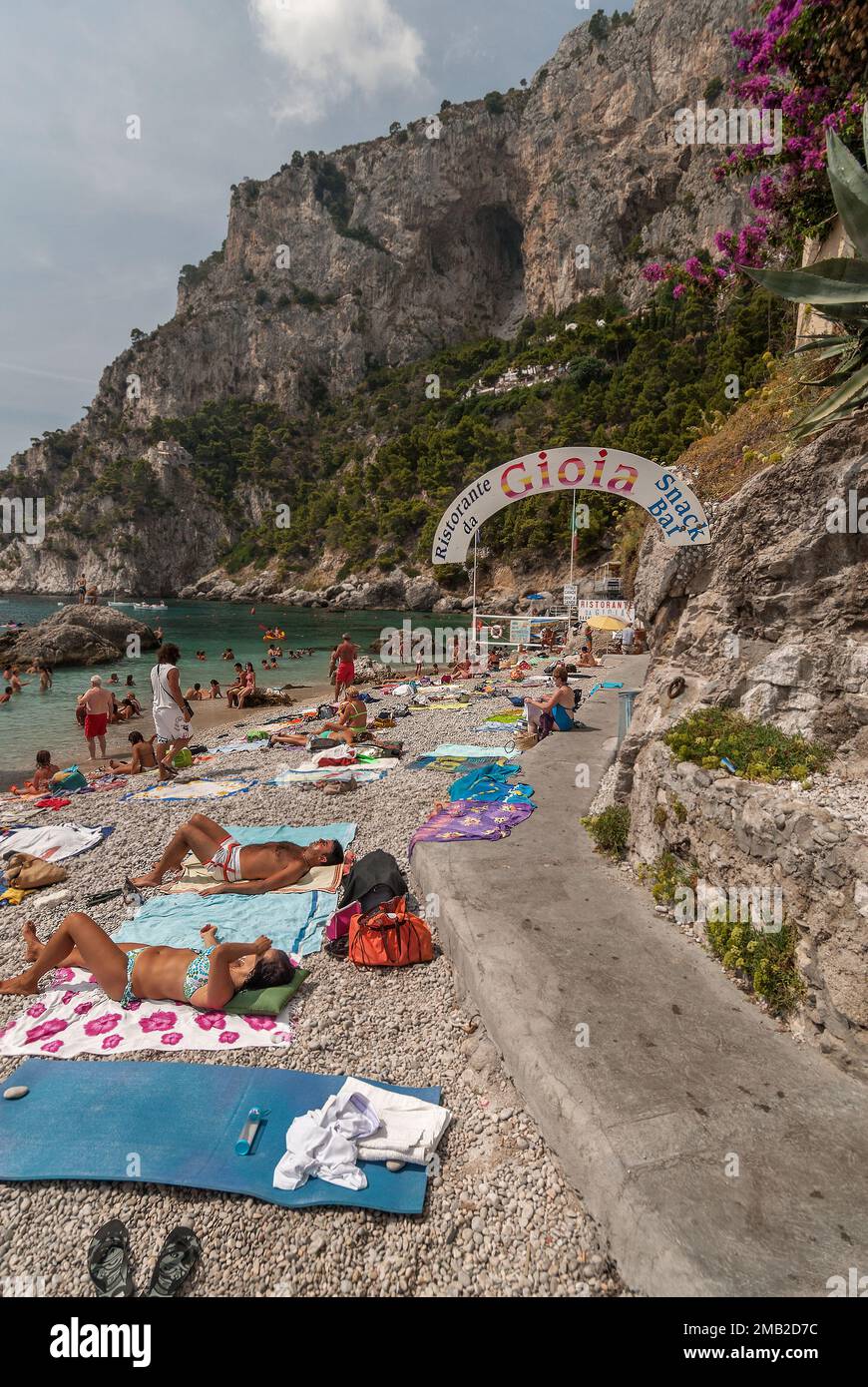 People on the beach of marina piccola hi-res stock photography and ...