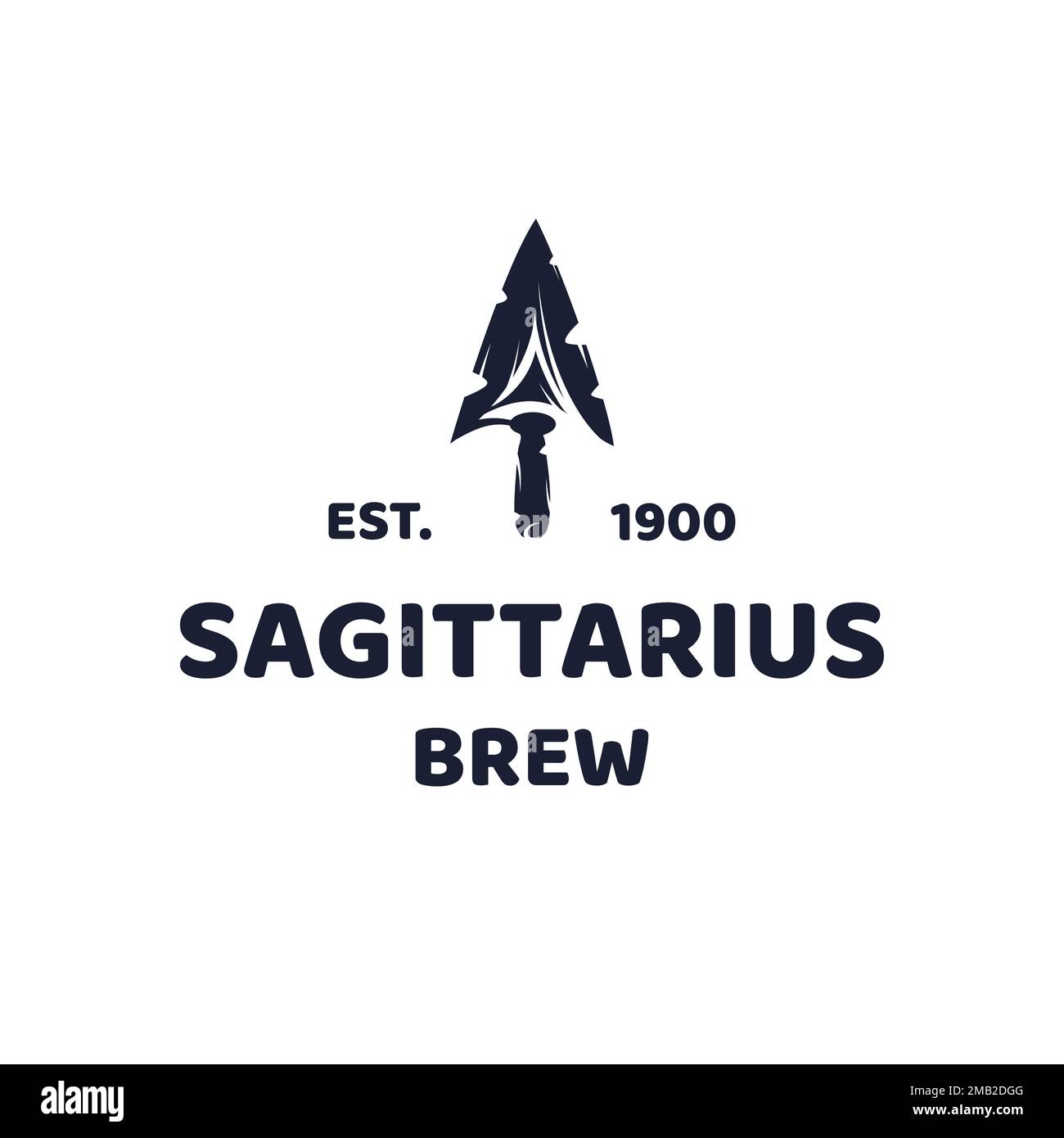 Sagittarius logo vector hi-res stock photography and images - Alamy