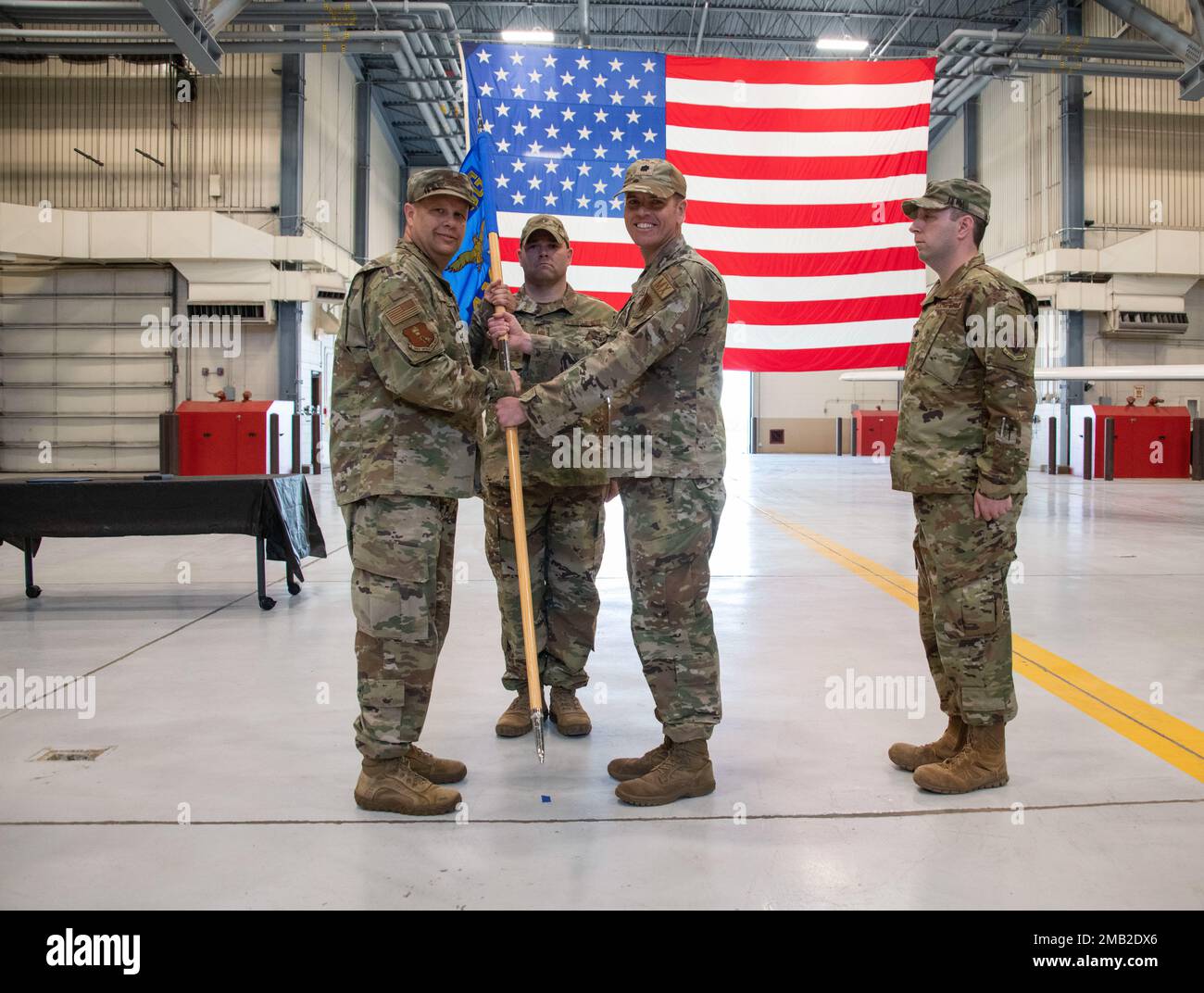 U.S. Air Force Col. Jason Dillon (left), 319th Operations Group ...