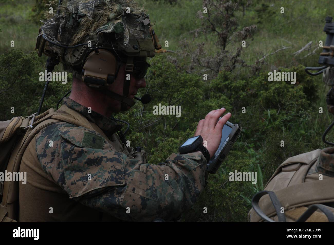 U.S. Marine Corps 1st Lt. Jerome Norton, platoon commander with ...