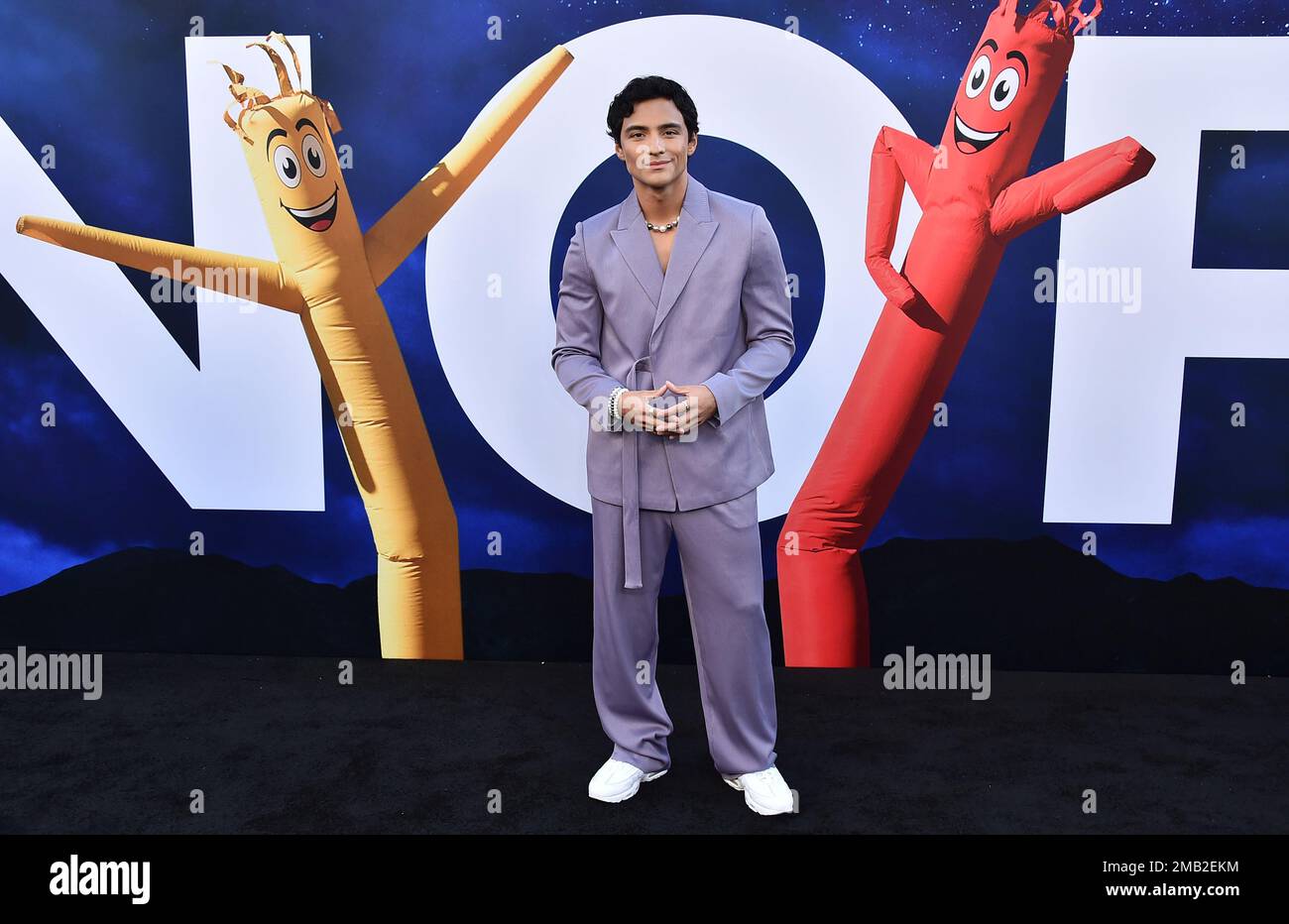 Brandon Perea arrives at the Los Angeles premiere of "Nope," Monday ...