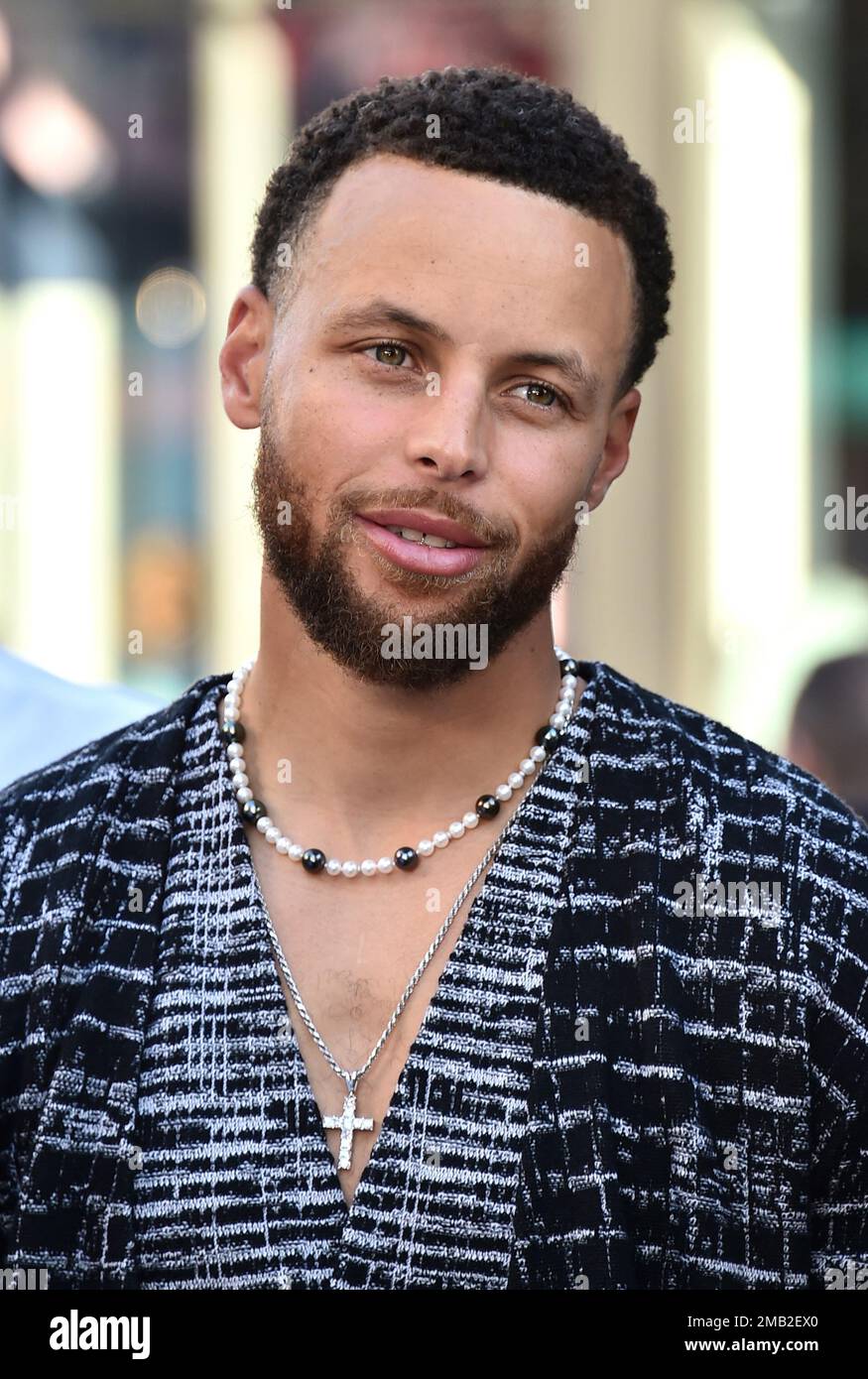 Stephen Curry arrives at the Los Angeles premiere of "Nope," Monday ...