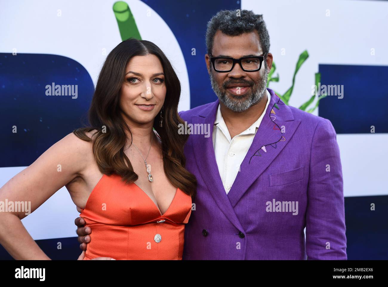Chelsea Peretti, left, and Jordan Peele arrive at the Los Angeles ...