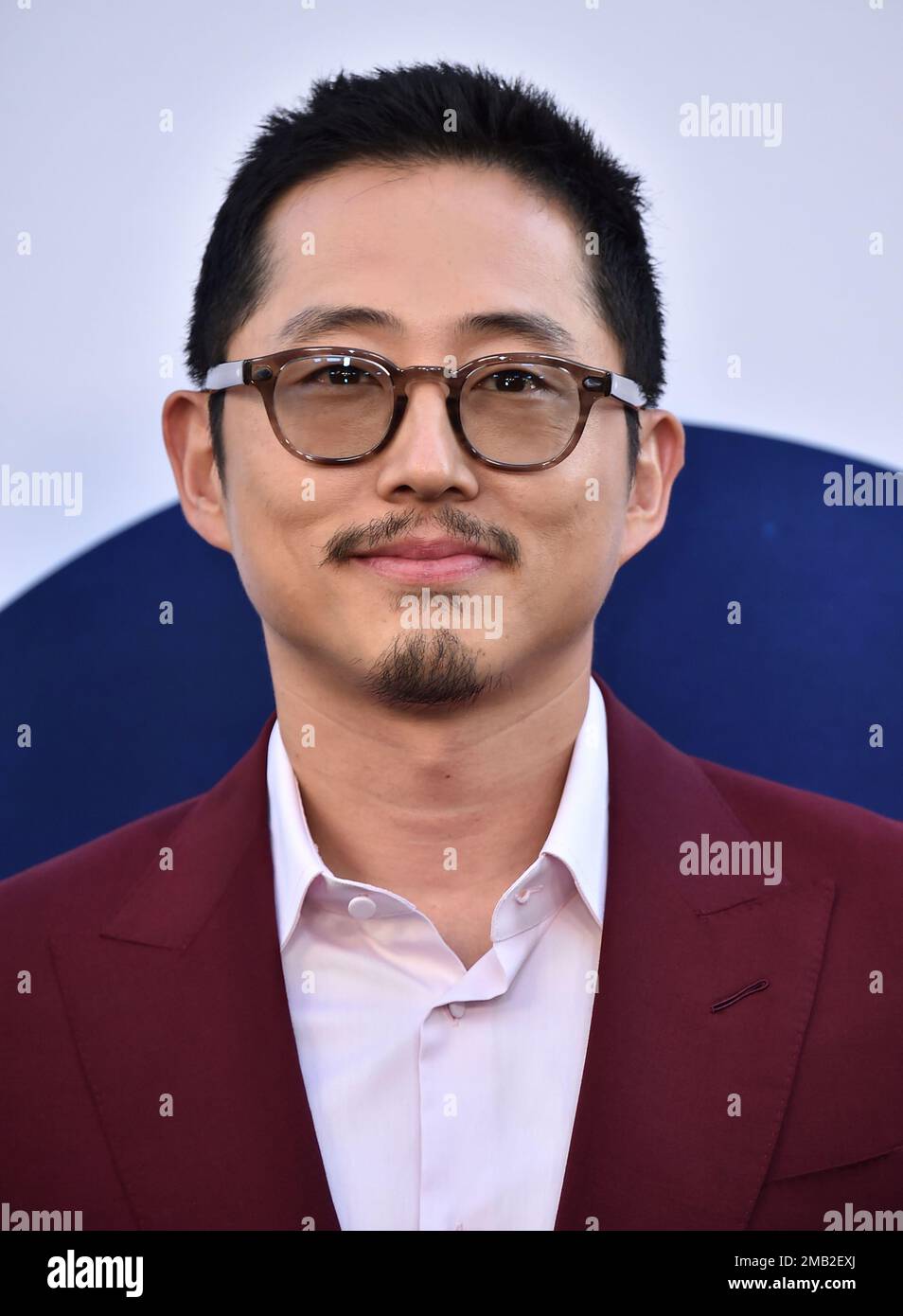 Steven Yeun arrives at the Los Angeles premiere of "Nope," Monday, July ...