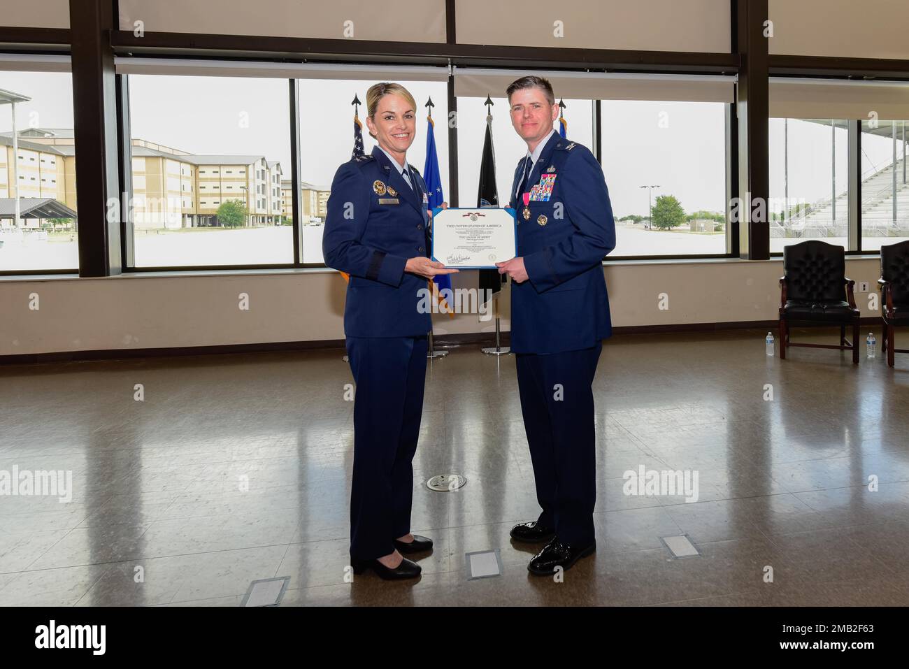 Maj. Gen. Michele Edmondson presents The Legion of Merit to Col. Rockie ...