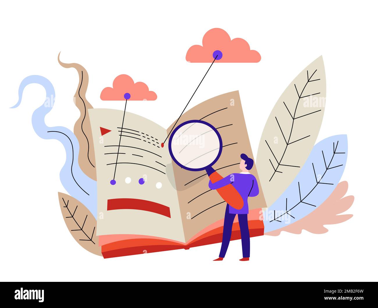 Knowledge base search Stock Vector Images - Alamy