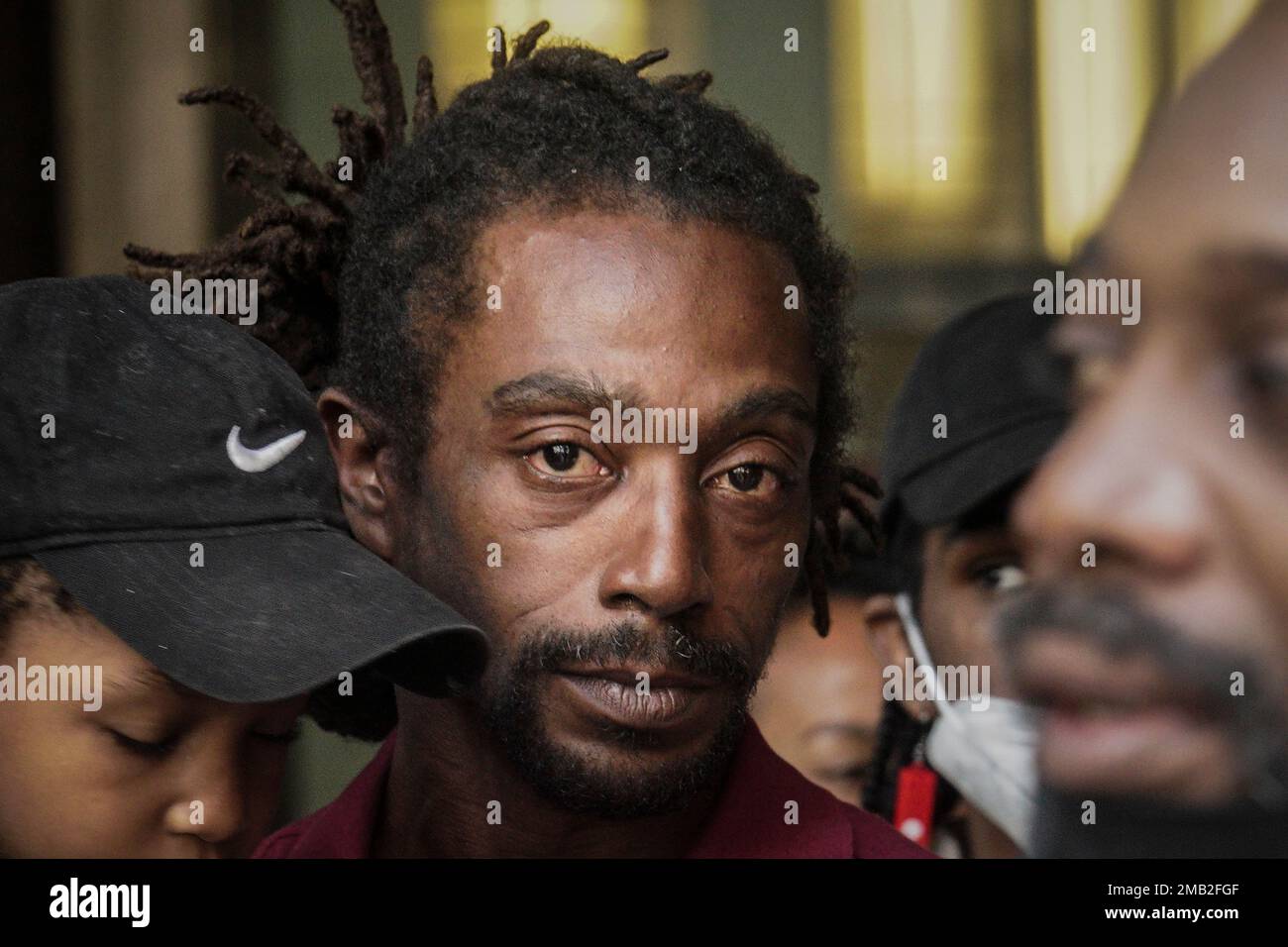 James Irons, center, leaves Brooklyn Supreme Court following his ...
