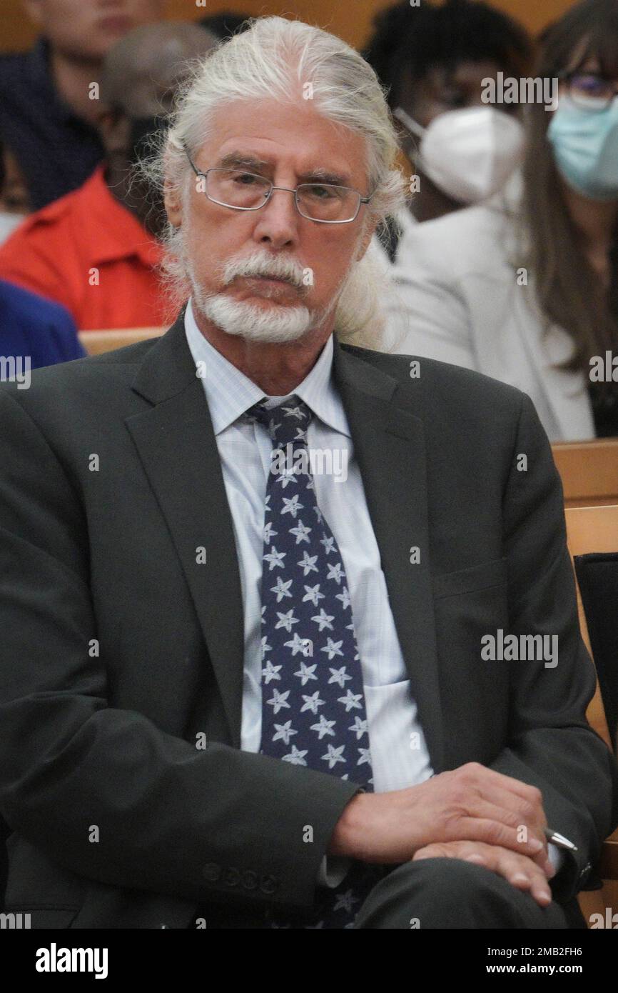 Attorney Ron Kuby listens during the exoneration hearing for his ...