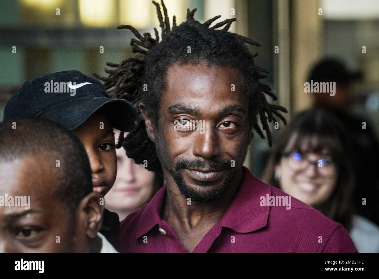 James Irons, center, leaves Brooklyn Supreme Court following his ...