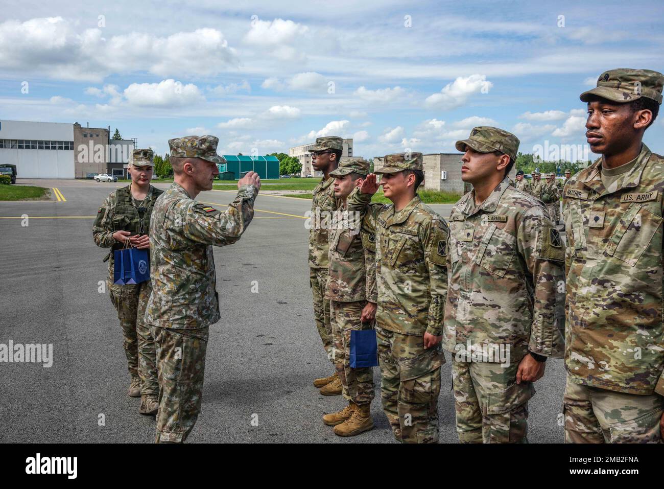 The platoon had the opportunity to work side by side with the ...