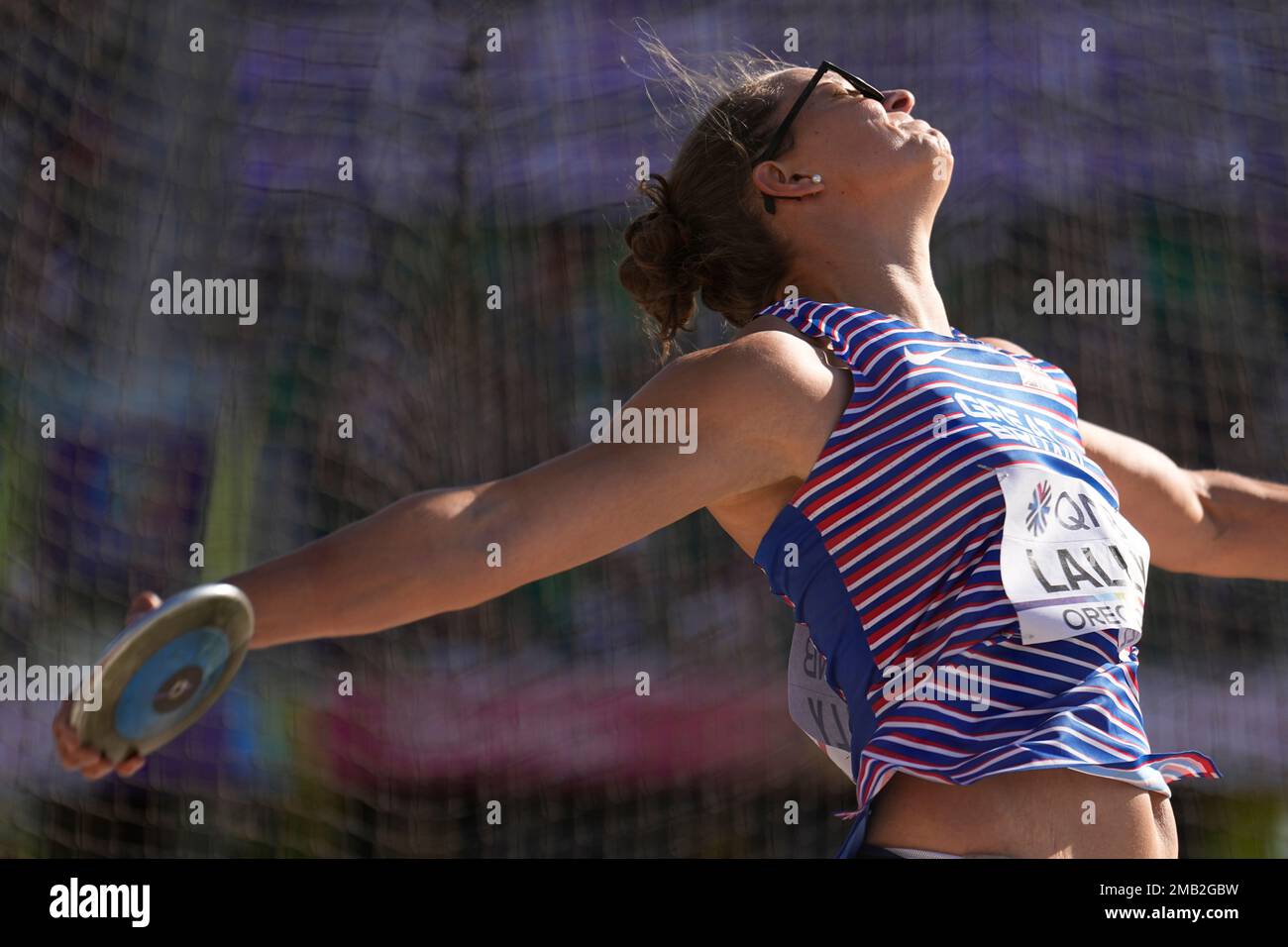 Jade Lally, of Britain, competes during qualifying for the women's ...