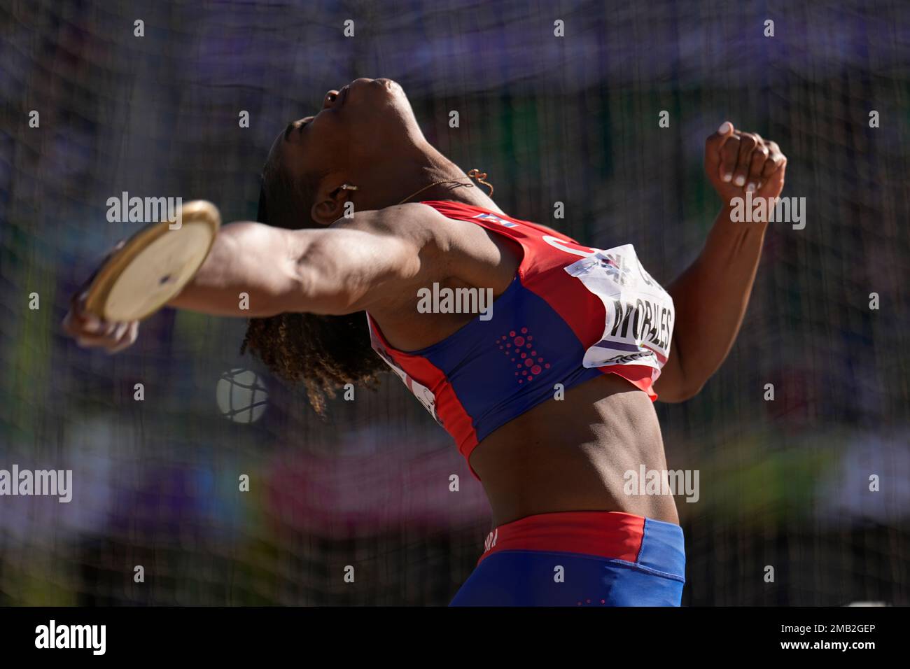 Silinda Oneisi Morales, of Cuba, competes during qualifying for the ...