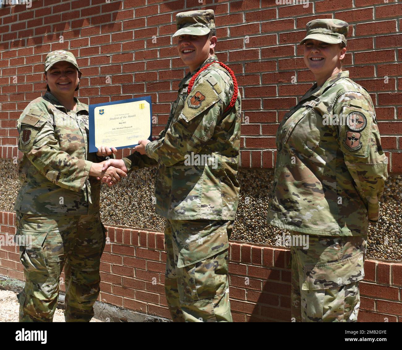 U.S. Air Force Col. Angelina Maguinness, 17th Training Group commander ...