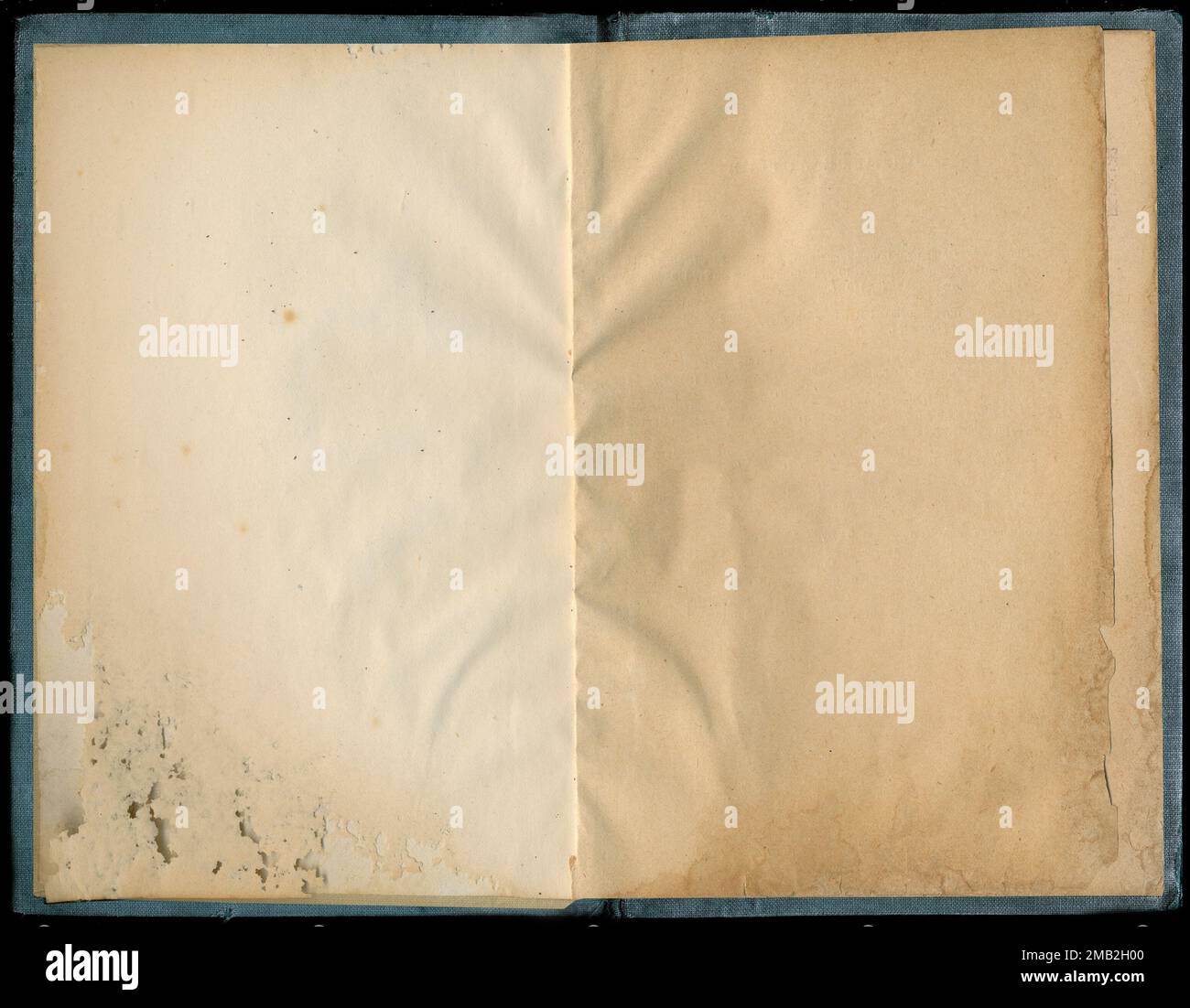 Open old paper book cover and pages Stock Photo - Alamy