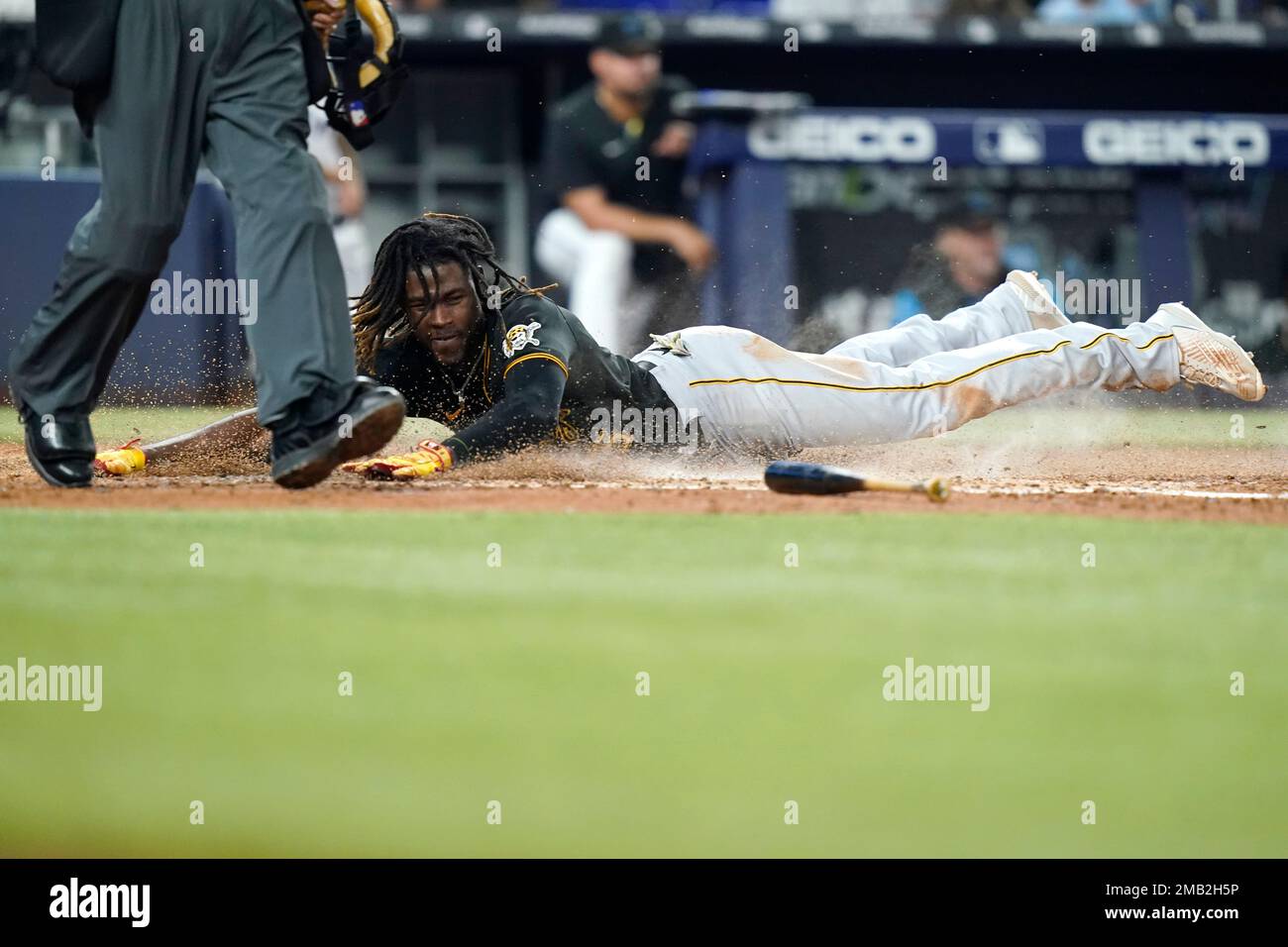 Pittsburgh Pirates' Oneil Cruz runs home to score during the fifth ...