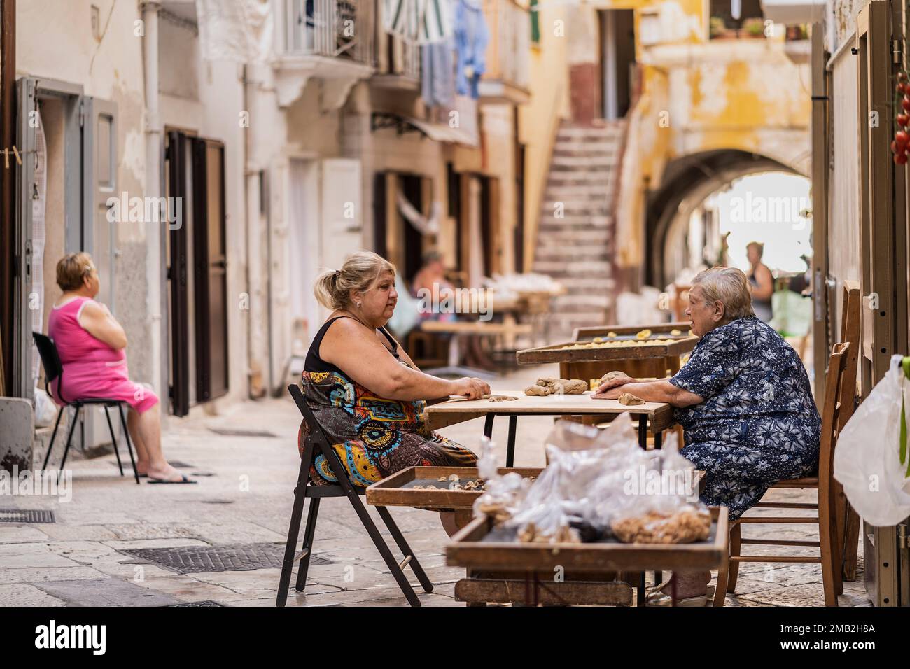 Italy, Puglia, Bari - Arco Basso, in the heart of Barivecchia, is ...