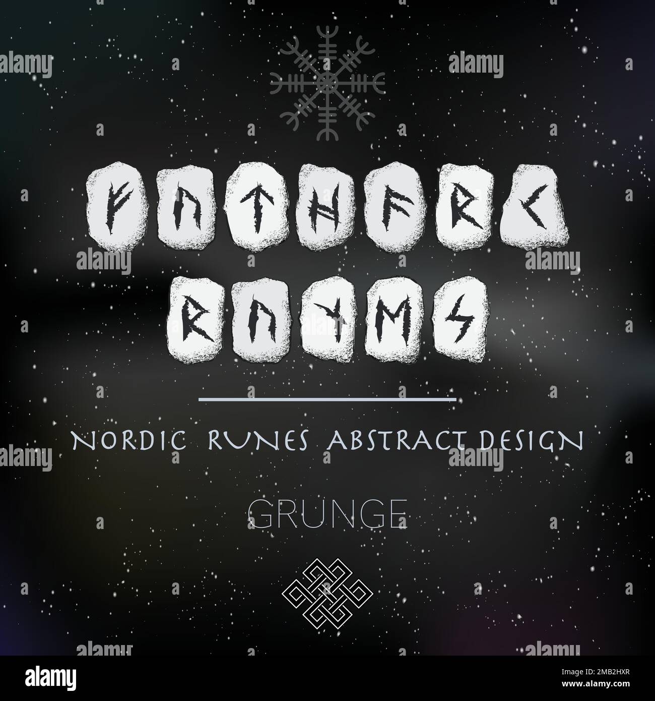 Viking runes white grunge stones wallpaper Stock Vector Image & Art - Alamy
