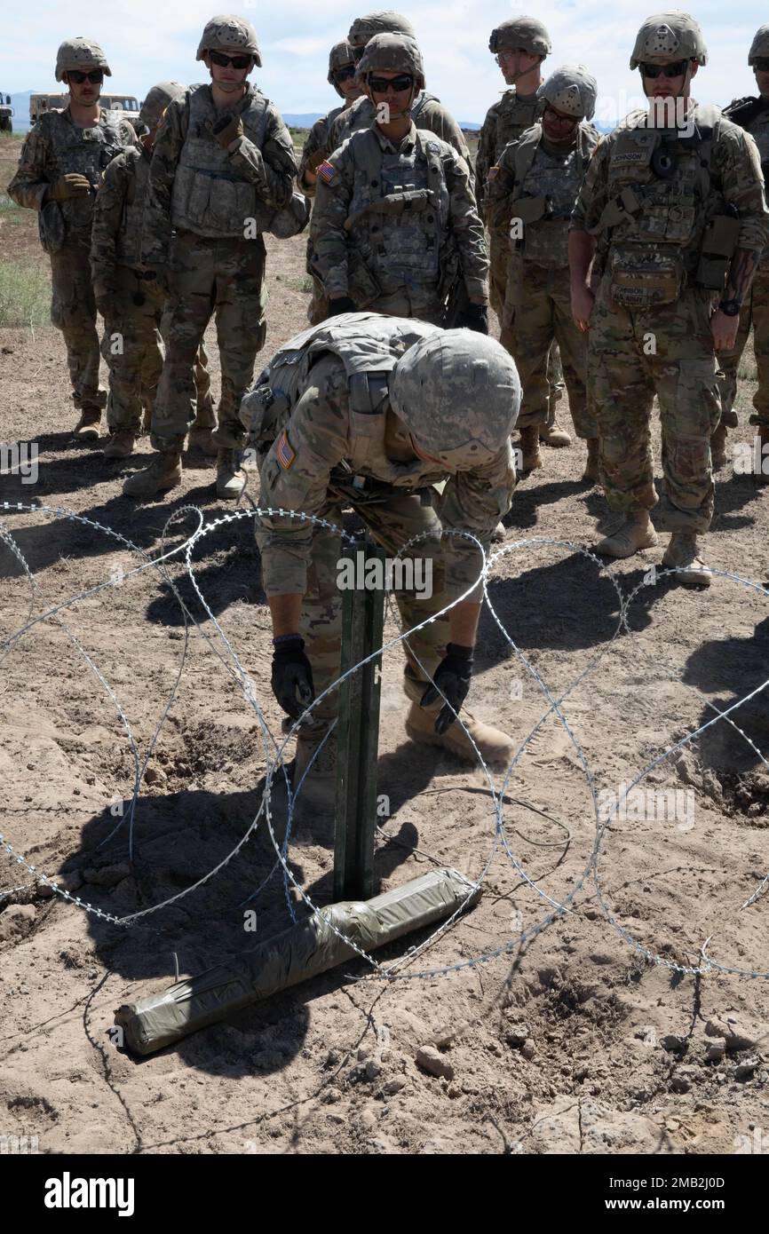 A group of combat engineers from 833rd Engineer Company, Iowa National ...