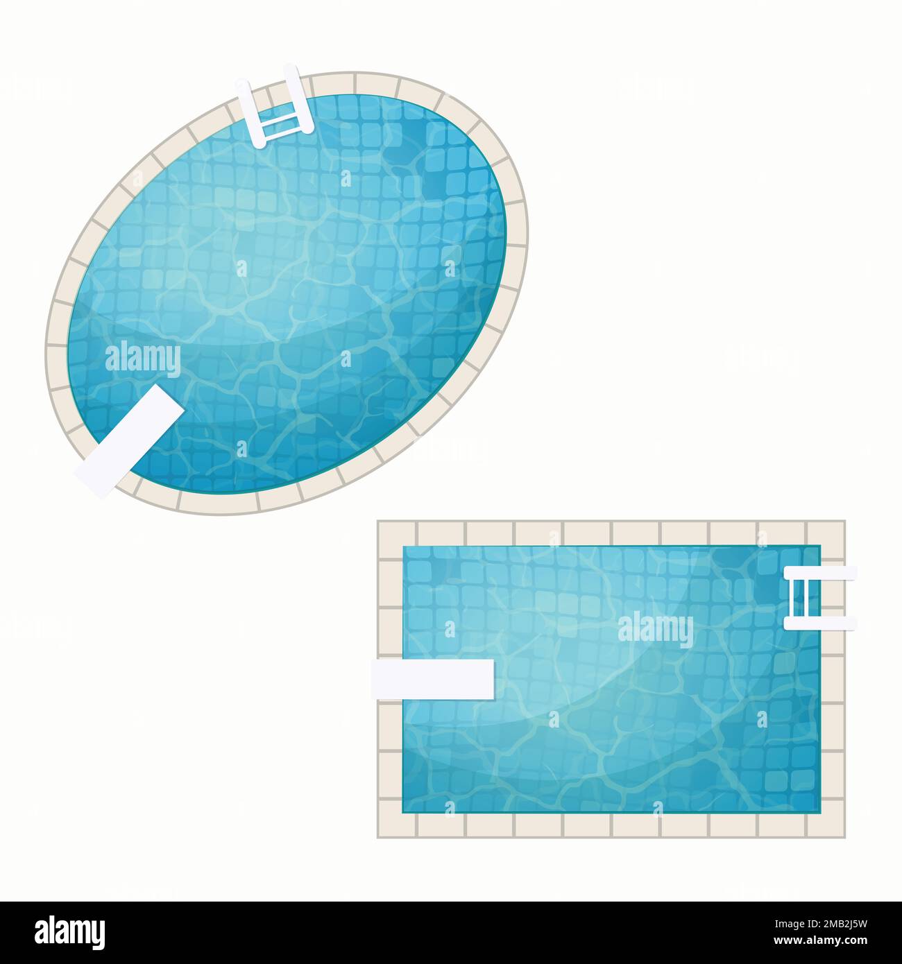 Blue water swimming pools Stock Vector Image & Art - Alamy