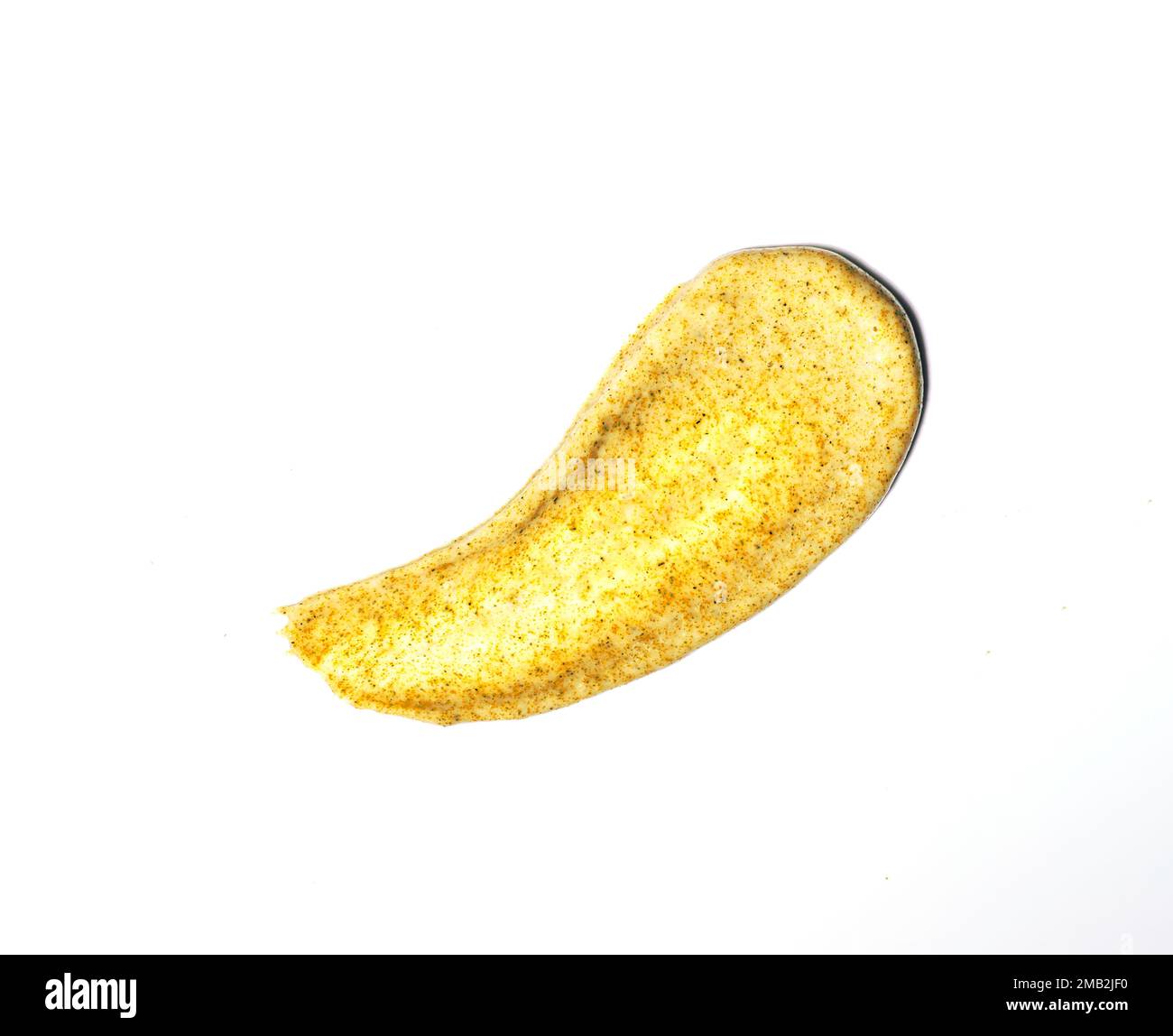 Creamy natural golden scrub on white Isolated background. Swatch ...