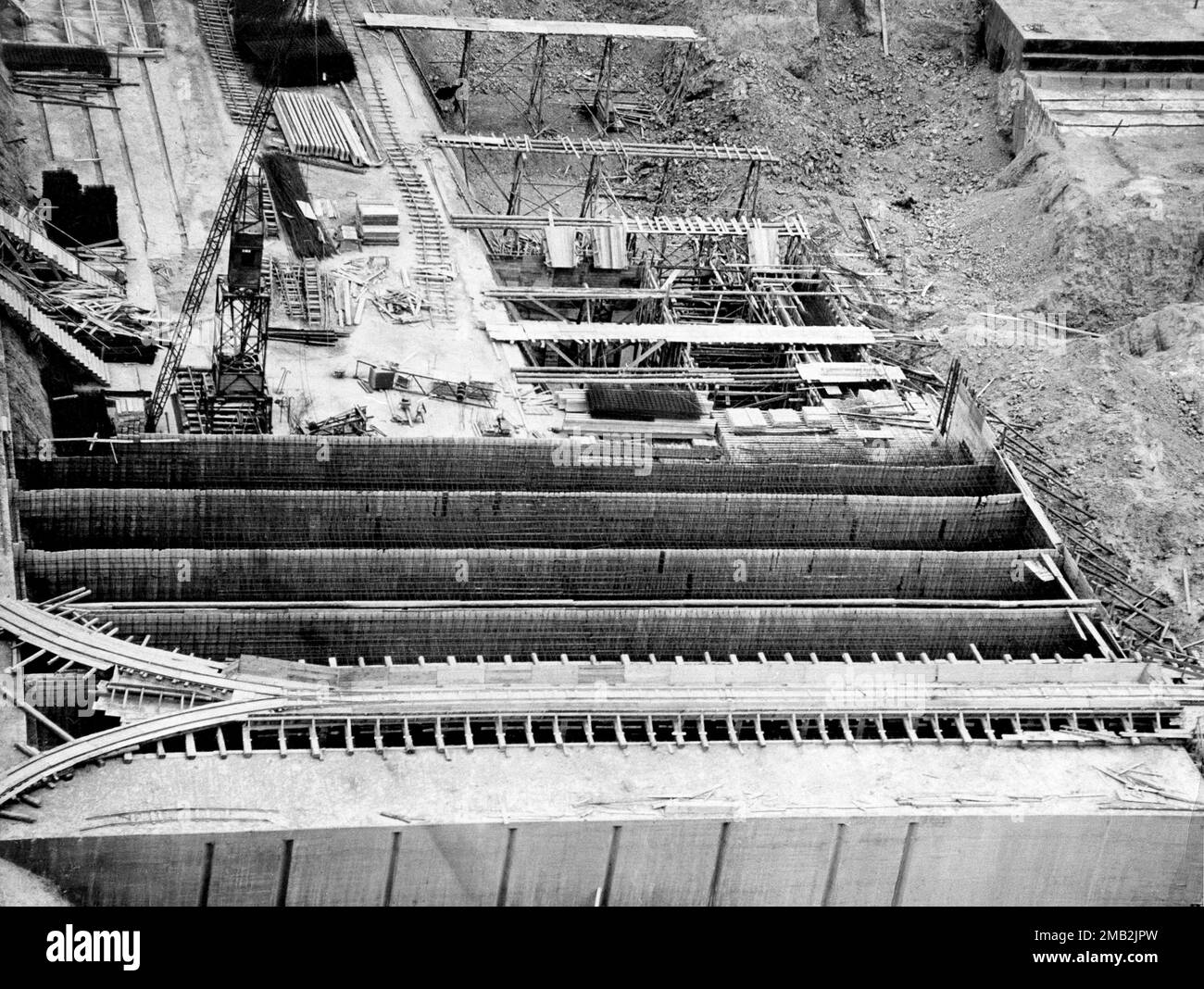 A probable German rocket-plane launch site is shown one mile southeast ...