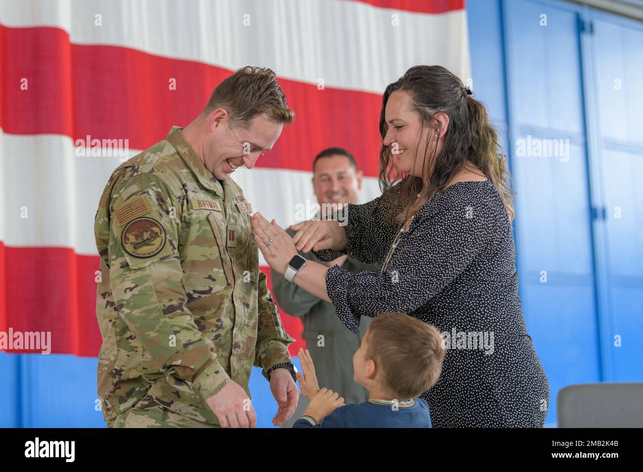 U.S. Air Force Capt. Benjamin Hoffman, executive officer for the 424th ...