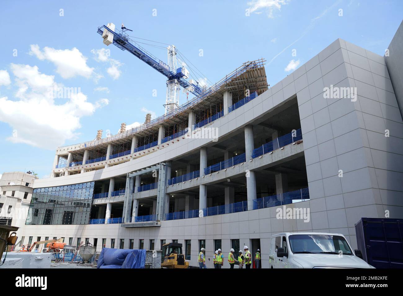 Structural concrete was topped out on the new Building 3 at Walter Reed ...