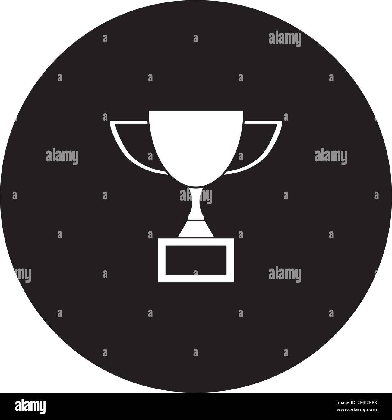 Trophy winner isolated icon Stock Vector Images - Alamy