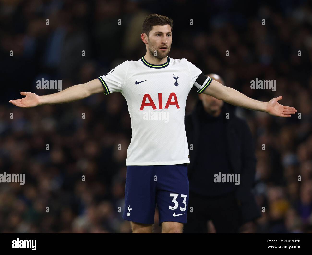 Manchester, UK. 19th January 2023. Ben Davies of Tottenham during the ...