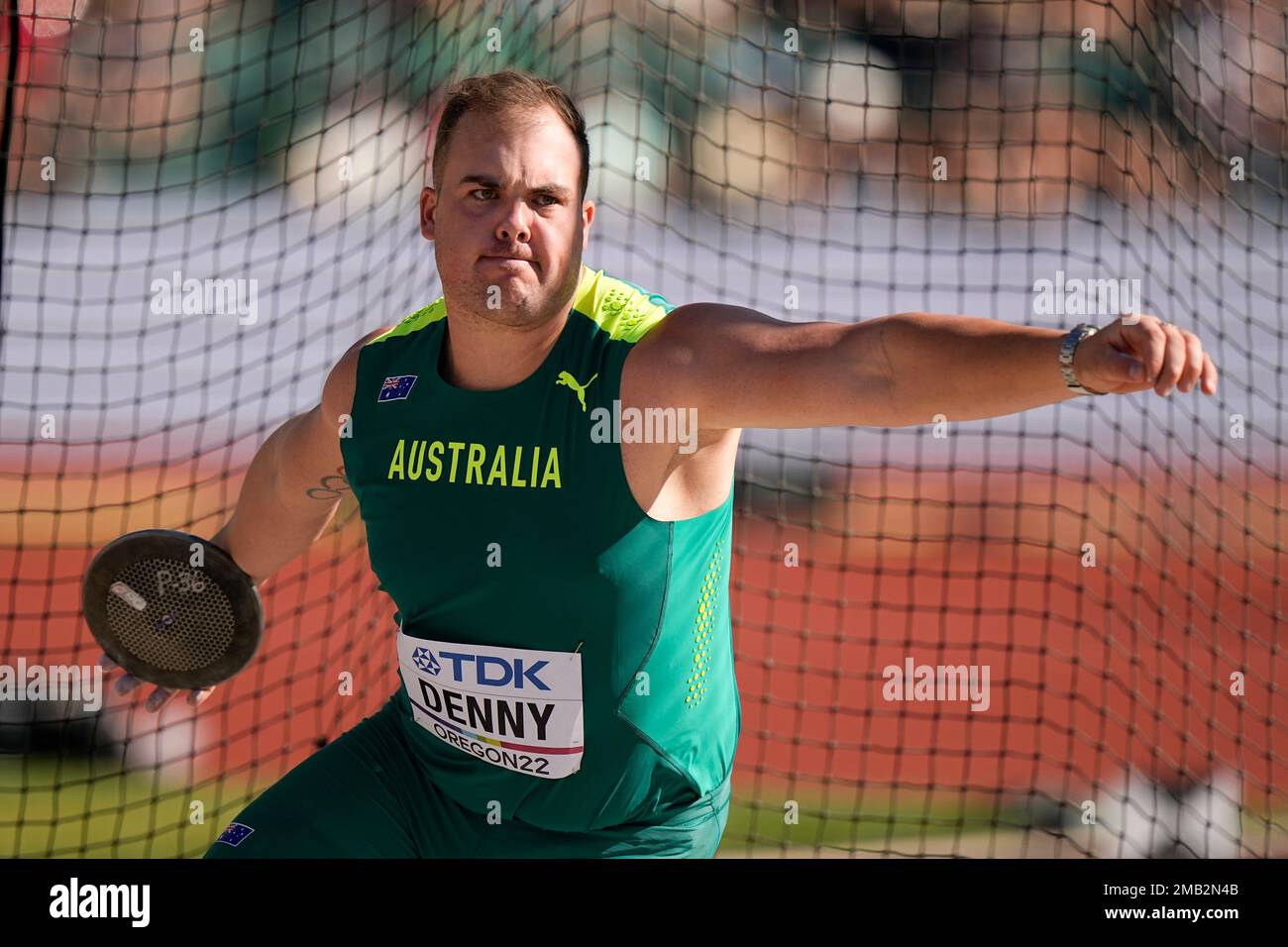Matthew Denny, of Australia, competes during qualifying for the men's ...