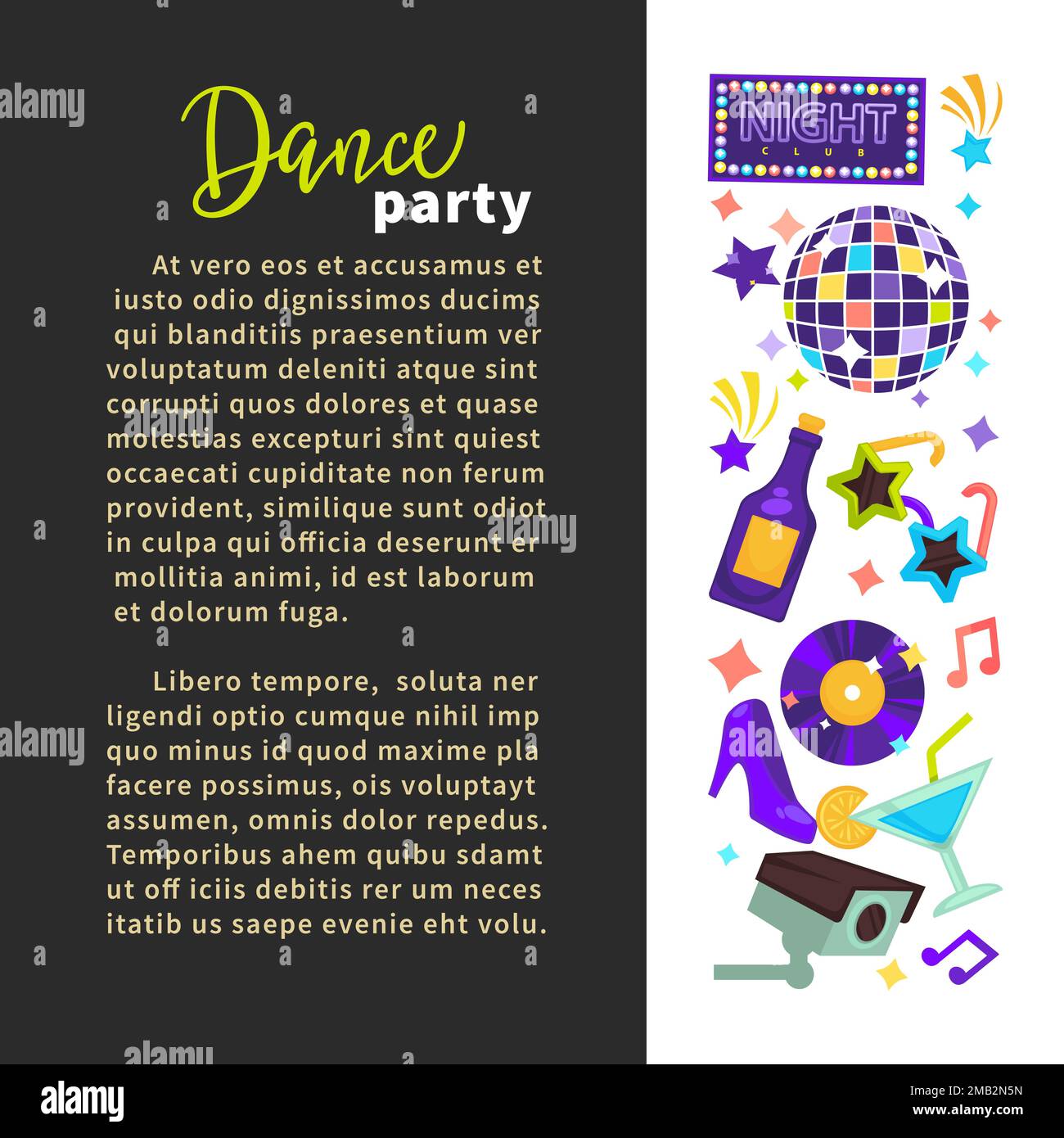 Disco ball bottle champagne Stock Vector Images - Alamy