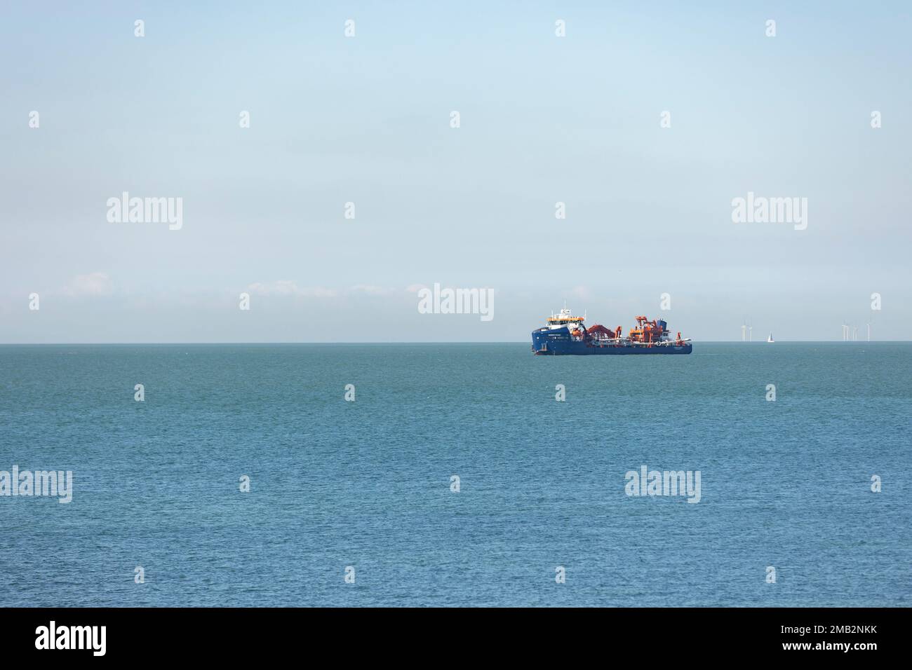Margate, Kent, united kingdom, august 24 2022 British marine aggregates ...