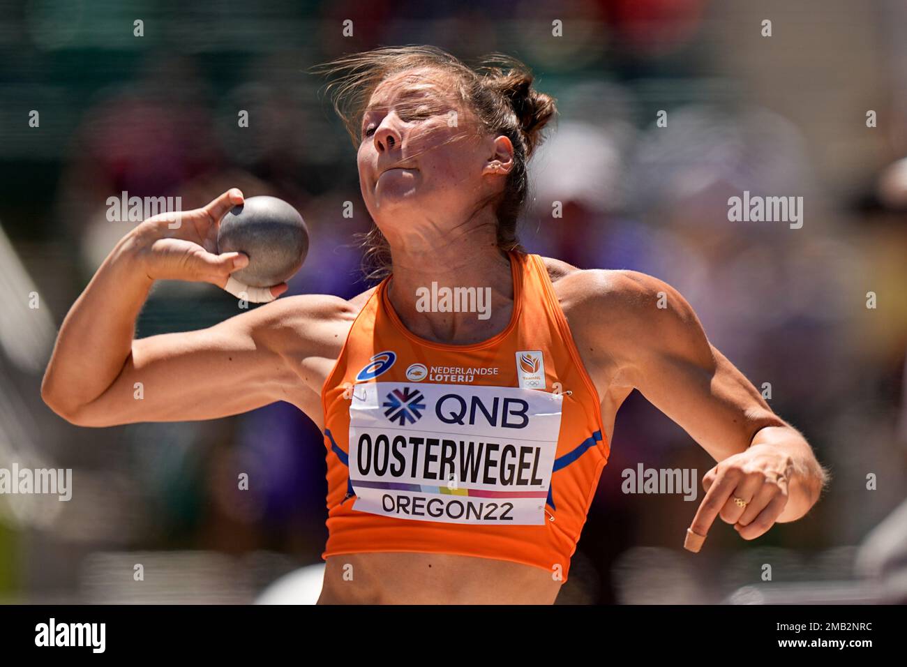 Emma Oosterwegel, of the Netherlands, competes during in the women's ...