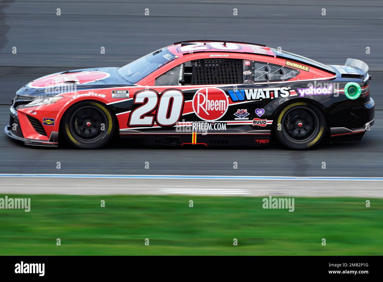 Christopher Bell steers into Turn 4 during a NASCAR Cup Series auto ...