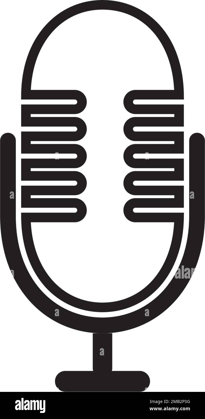 microphone icon vector template flat design Stock Vector Image & Art ...
