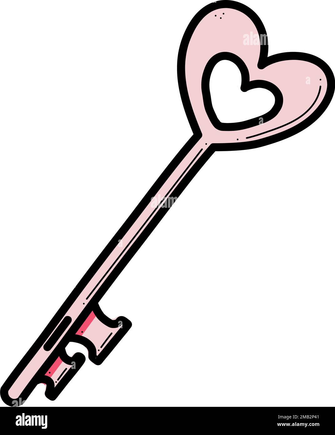 Heart shaped key and lock symbols of love for anniversary, wedding ...