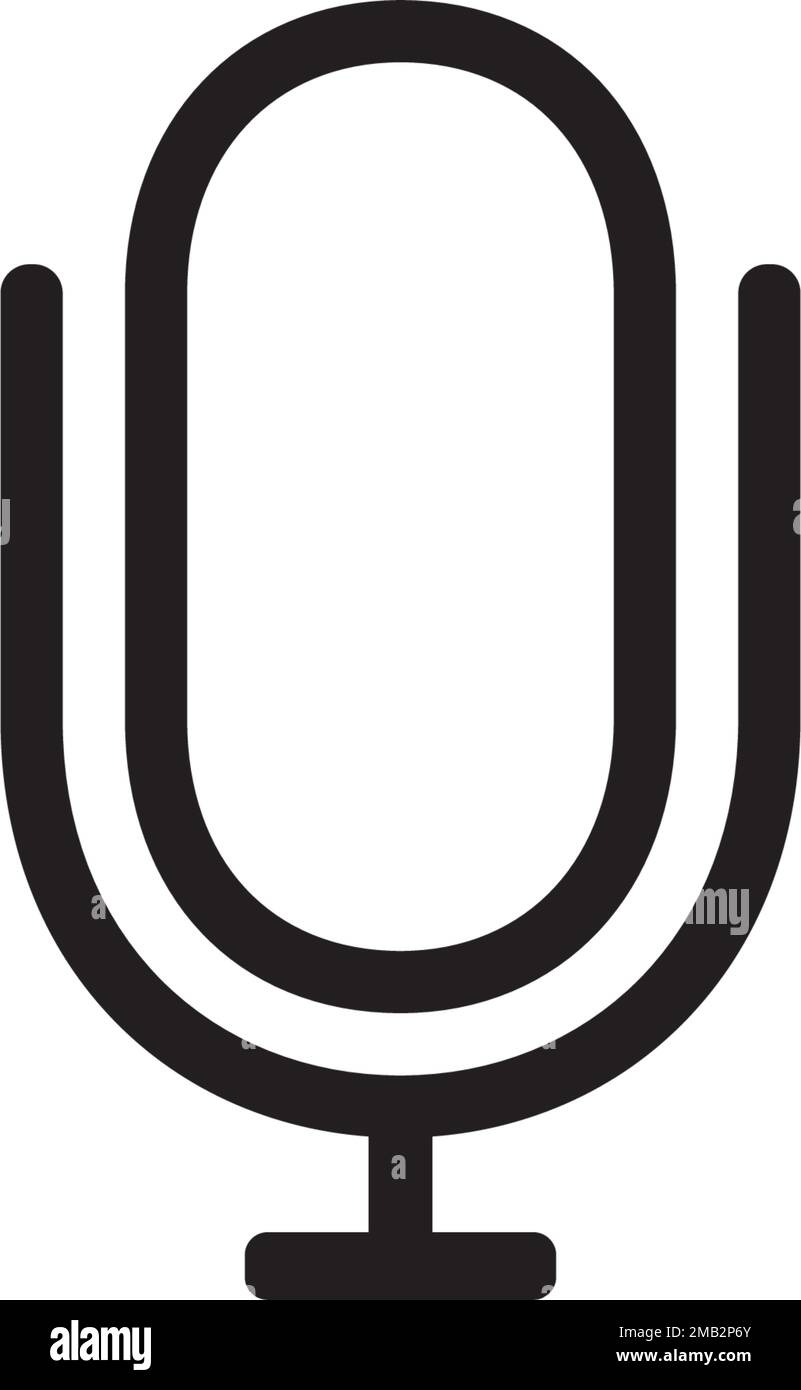 microphone icon vector template flat design Stock Vector Image & Art ...