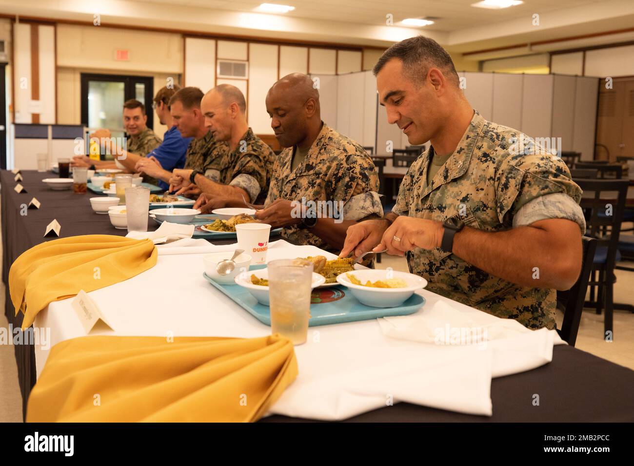 Marine Corps Base Hawaii leaders taste food during the Chef of the ...