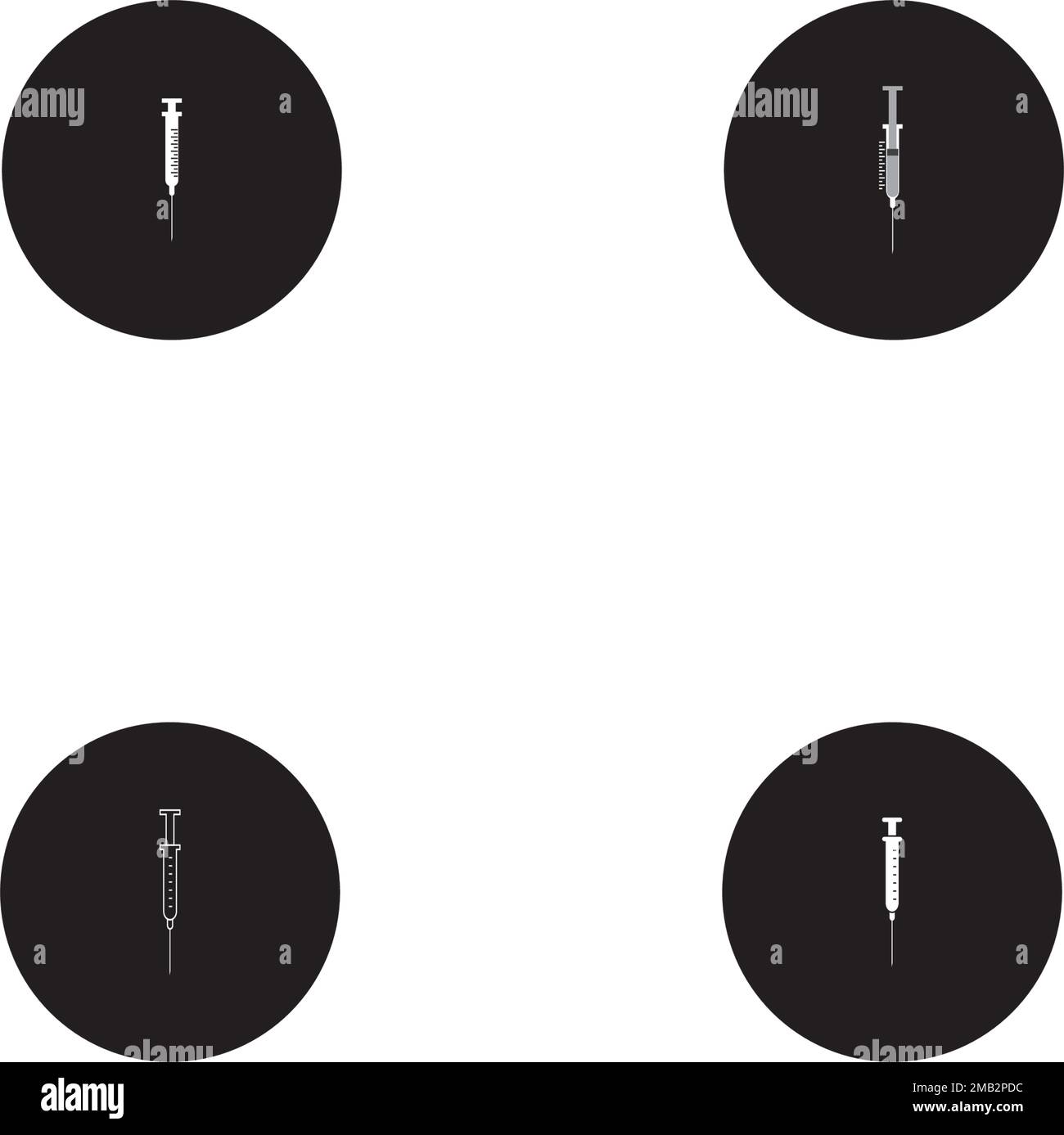 Doctor syringe vaccine injection medicine Black and White Stock Photos ...