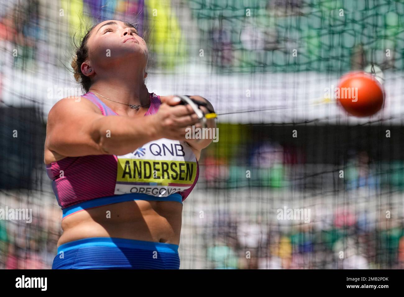 Brooke Andersen, of the United States, competes during the women's ...