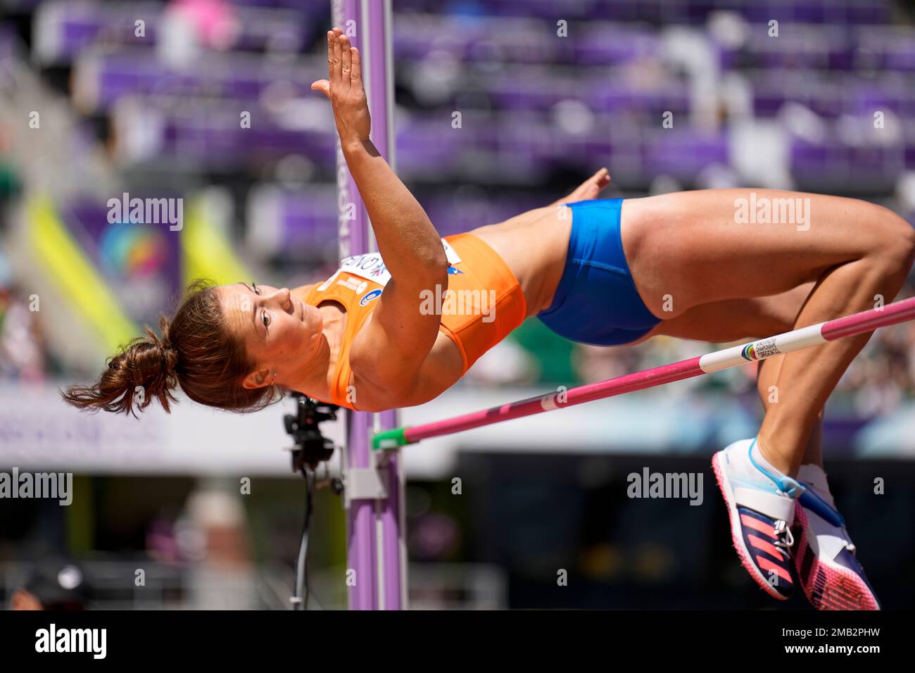 Emma Oosterwegel, of the Netherlands, competes during in the women's ...