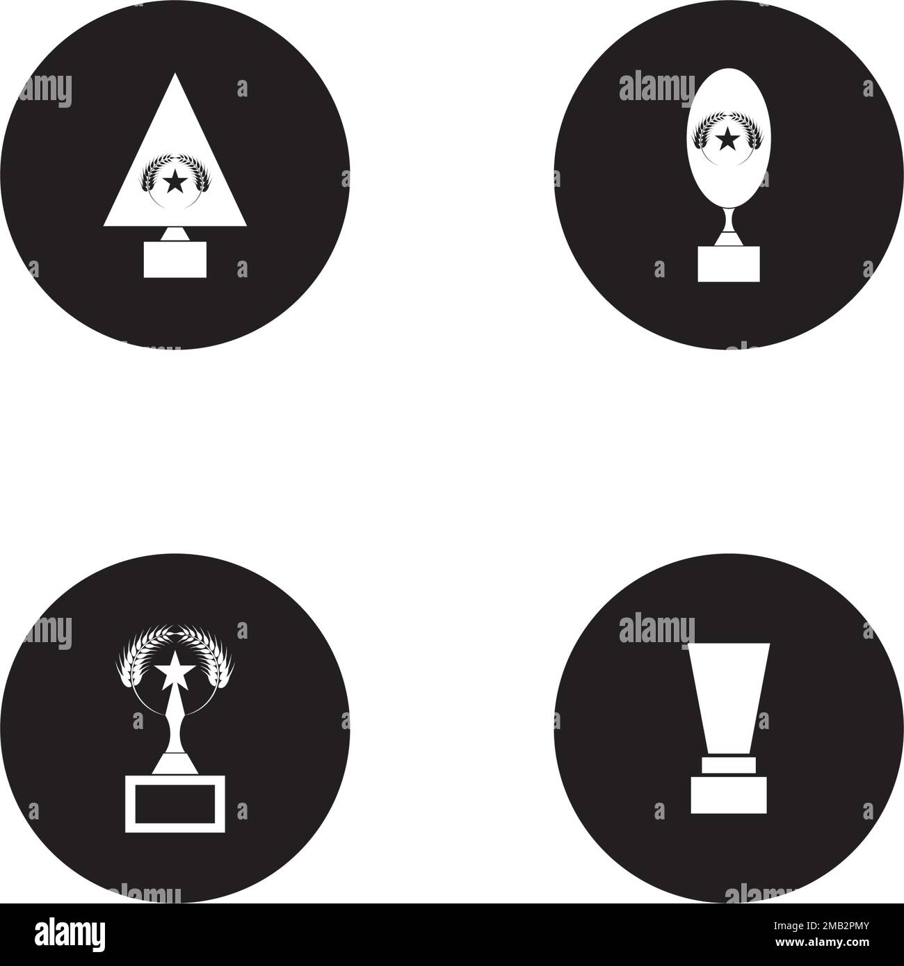 Gold trophy cup soccer football Black and White Stock Photos & Images ...