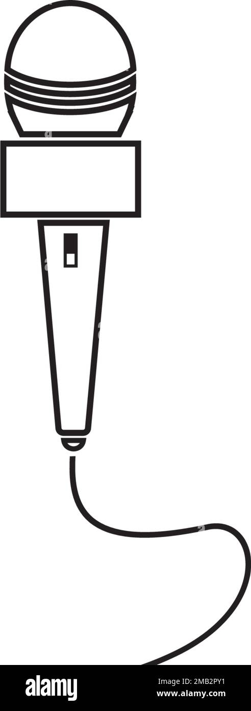 microphone icon vector template flat design Stock Vector Image & Art ...