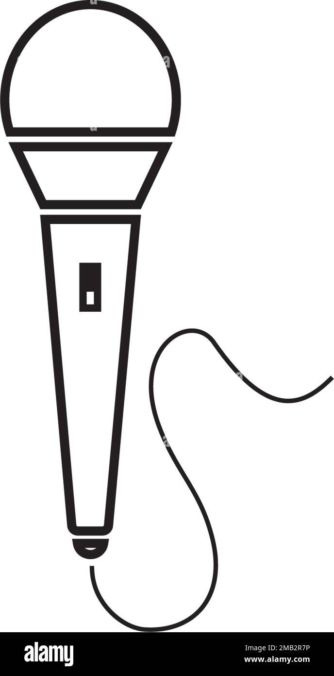 microphone icon vector template flat design Stock Vector Image & Art ...