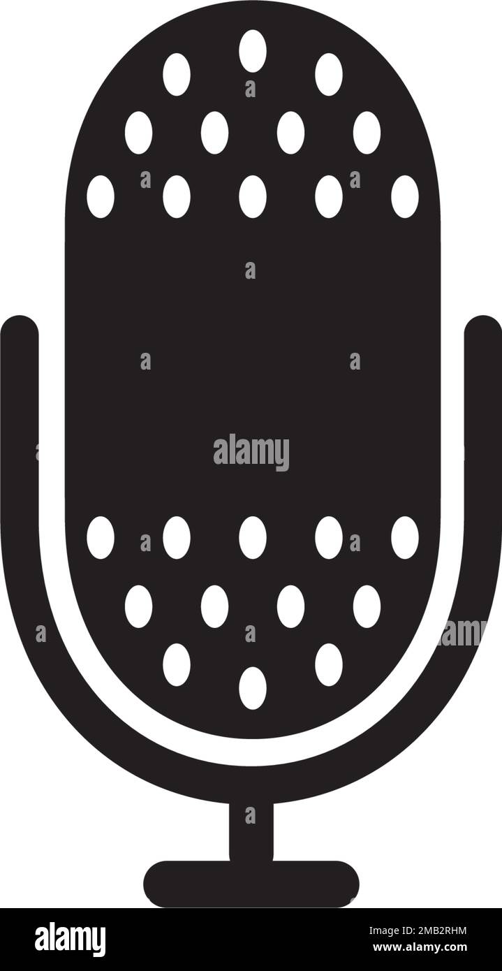microphone icon vector template flat design Stock Vector Image & Art ...